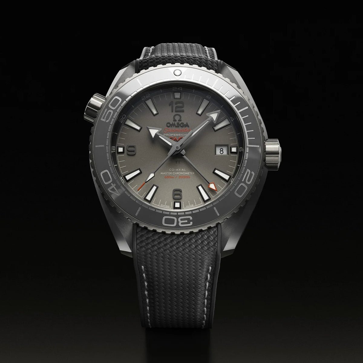 Omega Seamaster Planet Ocean 600M, Dark Grey GMT, Silicon Nitride Cera ...