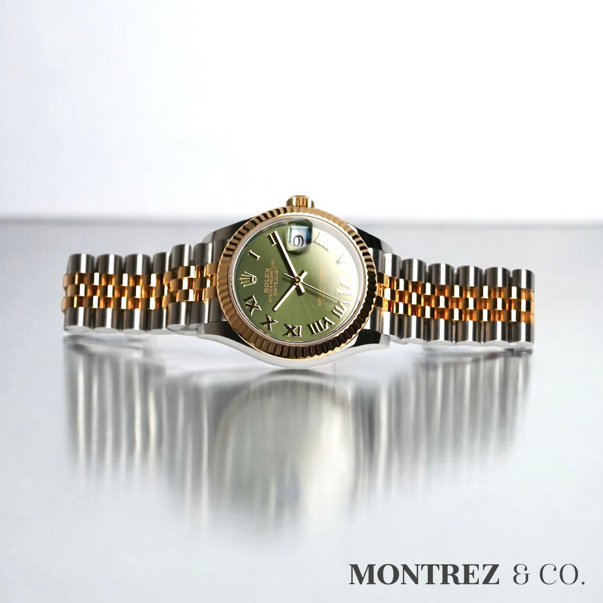 Rolex Datejust 31 31mm 278273-0016 Olive Green Dial with VI Diamonds ...