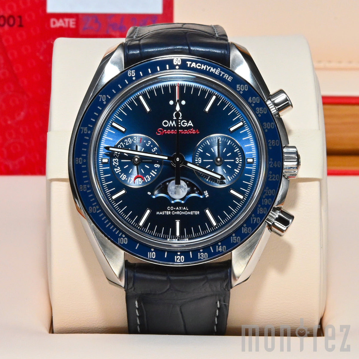 Omega Speedmaster Moonwatch Co-Axial Master Chronometer Moonphase Chro ...