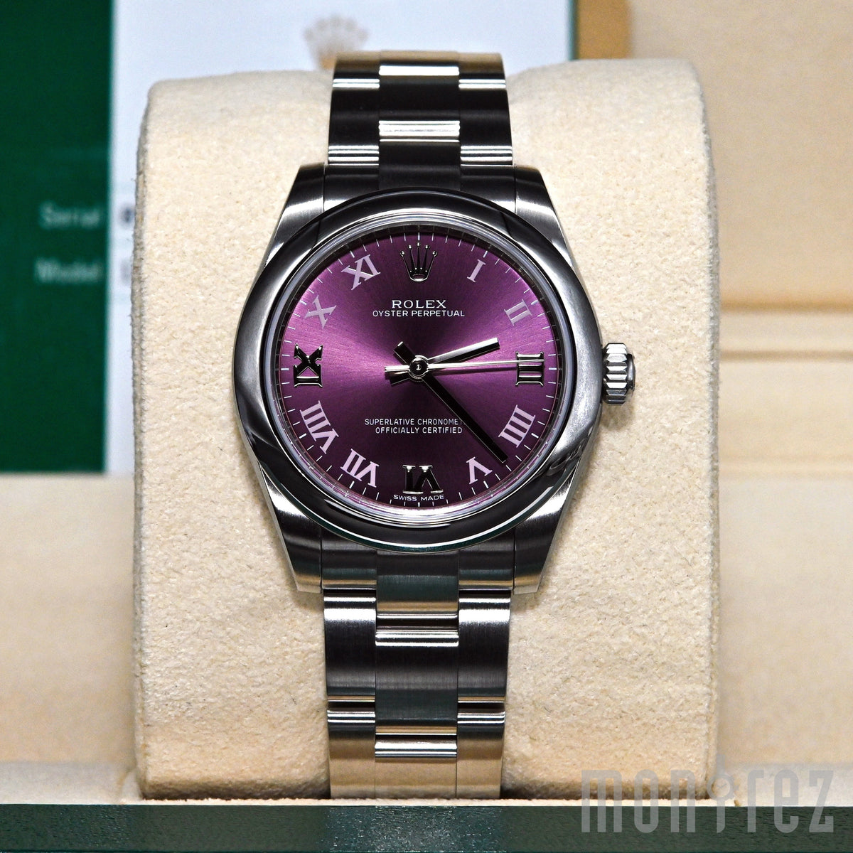 Rolex Oyster Perpetual 31mm 177200 Red Grape Dial – Montrez & Co.